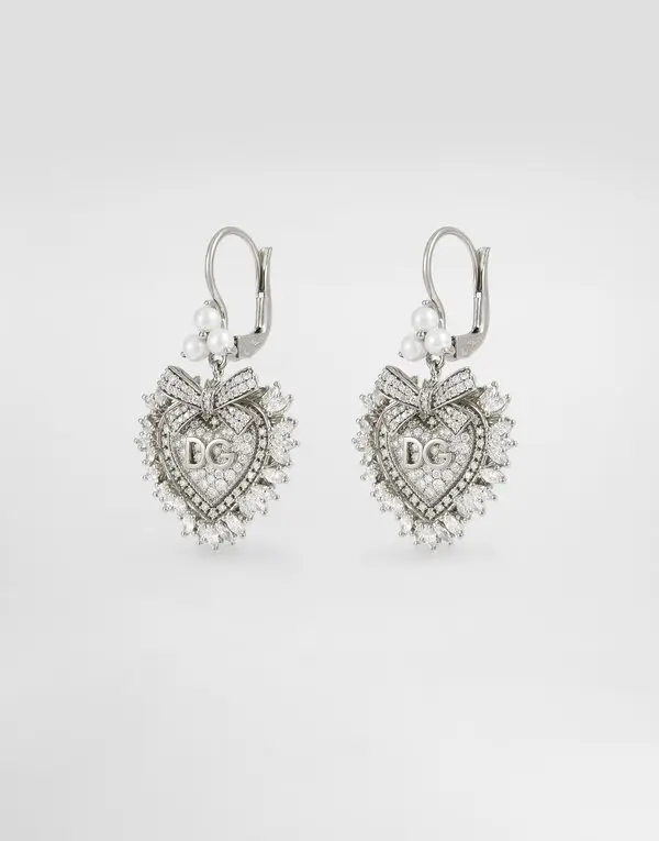 Dolce & Gabbana Devotion Earrings 18-carat Gold And Diamonds Earrings