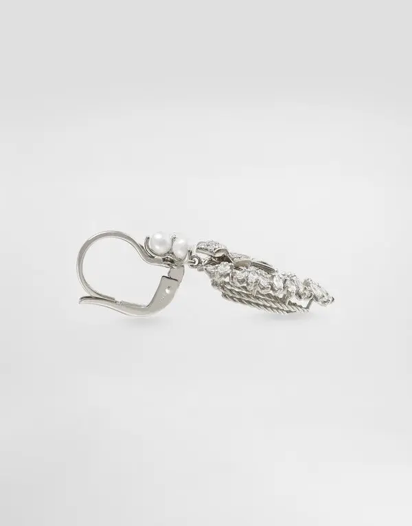 Dolce & Gabbana Devotion Earrings 18-carat Gold And Diamonds Earrings