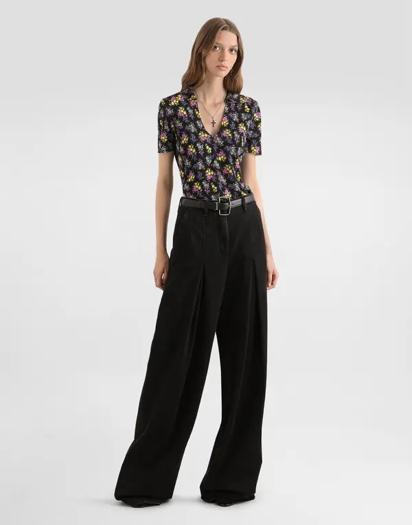 Dolce & Gabbana Small Floral-print Silk Pullover - Multicolor