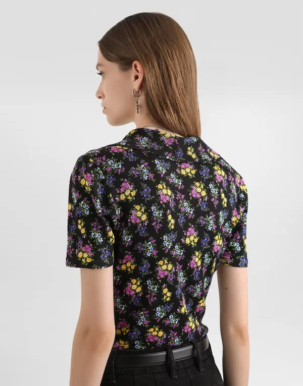 Dolce & Gabbana Small Floral-print Silk Pullover - Multicolor
