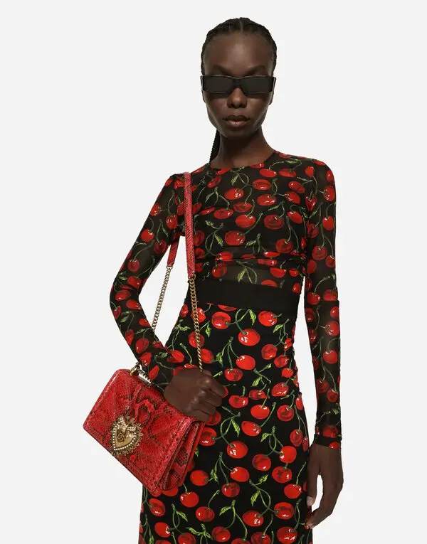 Dolce & Gabbana Medium Devotion Shoulder Bag Shoulder And Crossbody Bags Fine Leathers