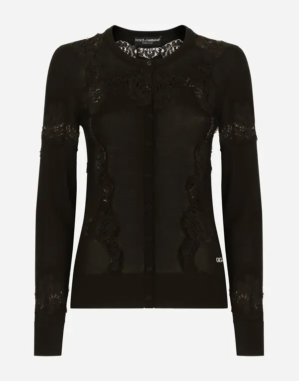 Dolce & Gabbana Cardigan C/bottoni Sweaters And Cardigans - Black