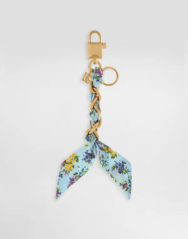Dolce & Gabbana Printed Satin Keychain Collection - Multicolor