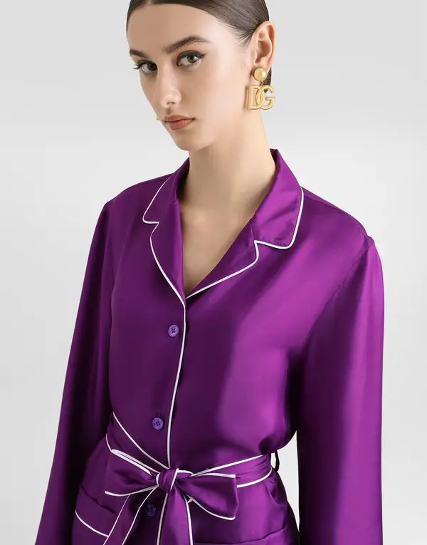 Dolce & Gabbana Silk Twill Vanity Shirt Shirts And Tops