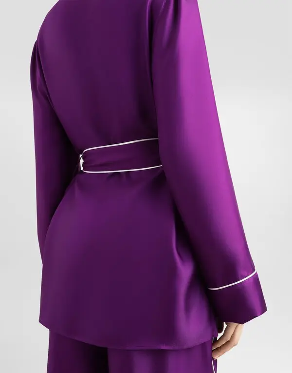 Dolce & Gabbana Silk Twill Vanity Shirt Shirts And Tops