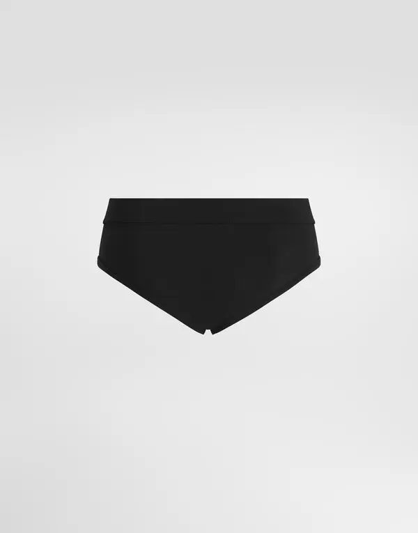 Dolce & Gabbana Swim Briefs With Logo Beachwear - Black