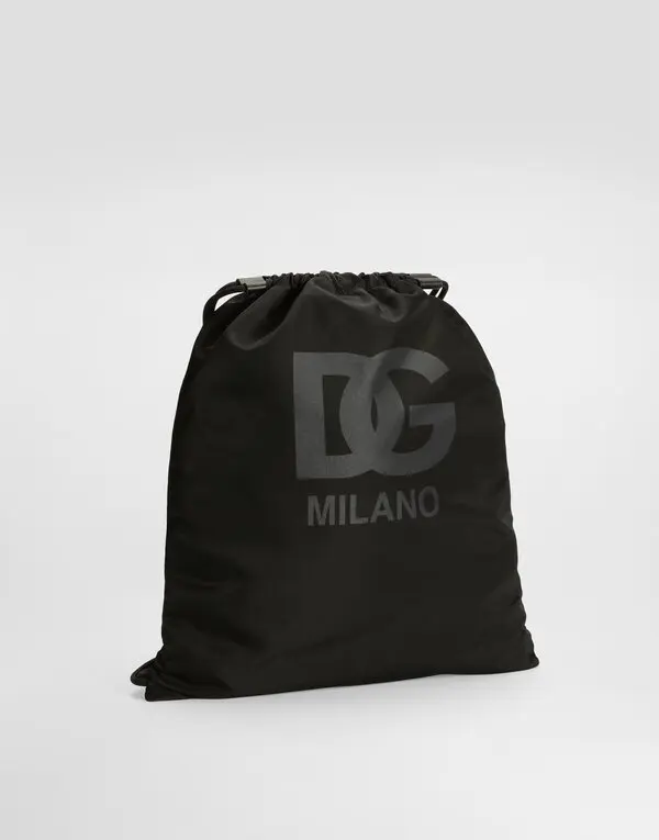 Dolce & Gabbana Nylon Backpack With Printed Logo Accessories
