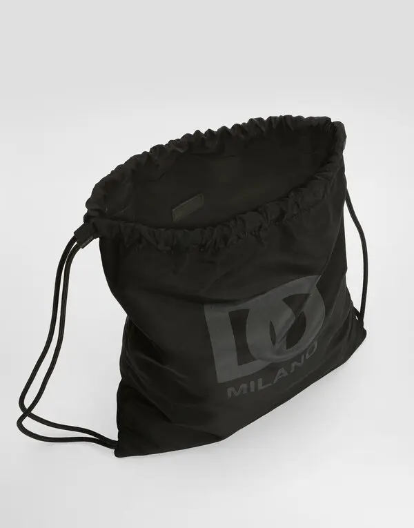 Dolce & Gabbana Nylon Backpack With Printed Logo Accessories