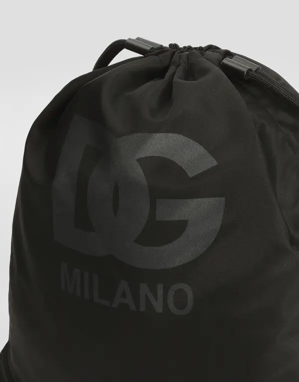 Dolce & Gabbana Nylon Backpack With Printed Logo Accessories