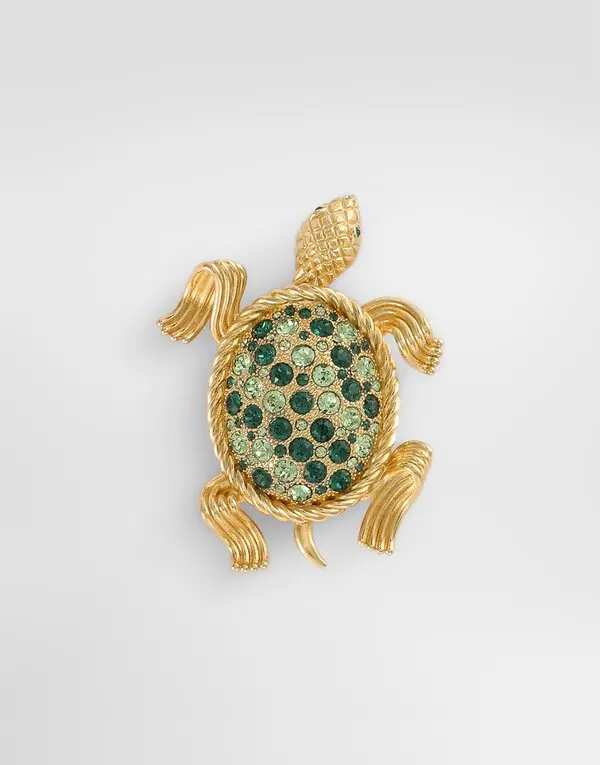 Dolce & Gabbana Turtle Brooch Bijoux Metal - Multicolor