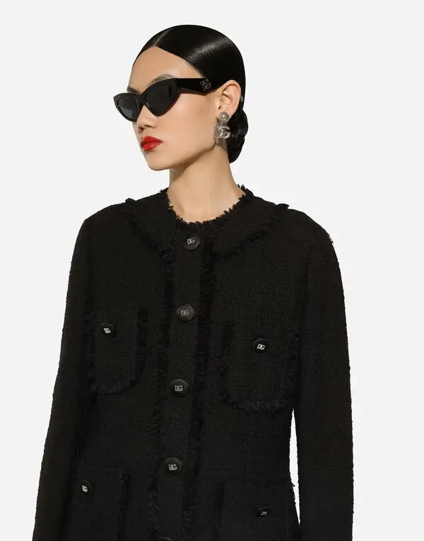 Dolce & Gabbana Single-breasted Tweed Jacket Blazers