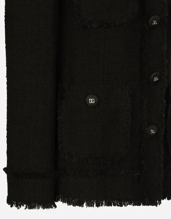Dolce & Gabbana Single-breasted Tweed Jacket Blazers