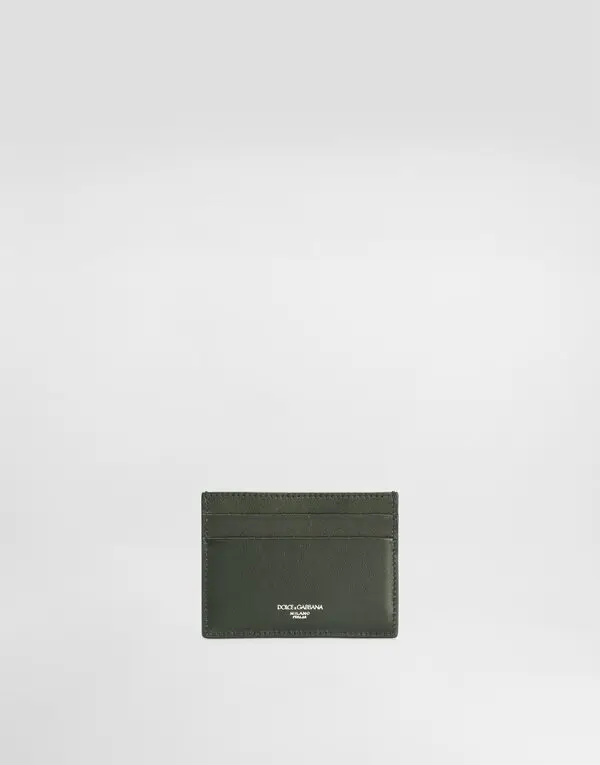 Dolce & Gabbana Plongé Woven Calfskin Card Holder Wallets And Small Leather Goods - Multicolor