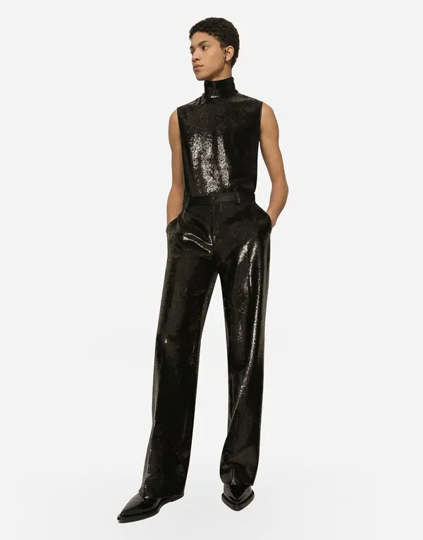 Dolce & Gabbana Sequined Tailored Straight-leg Trousers
