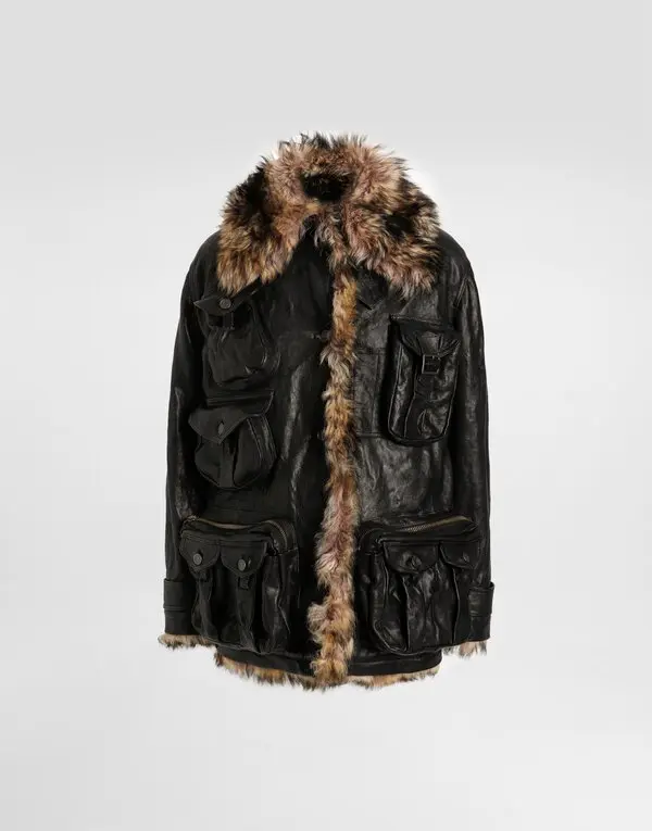 Dolce & Gabbana Lambskin Jacket Coats And Jackets