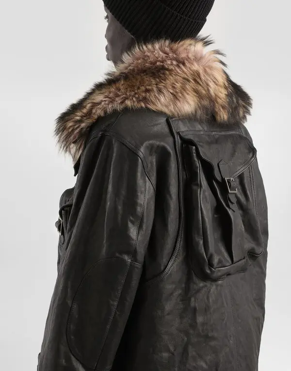 Dolce & Gabbana Lambskin Jacket Coats And Jackets