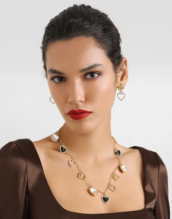 Dolce & Gabbana Metal Heart Motif Necklace