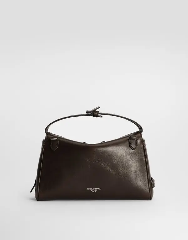 Dolce & Gabbana Vittoria Tempesta Calfskin Bag - Brown