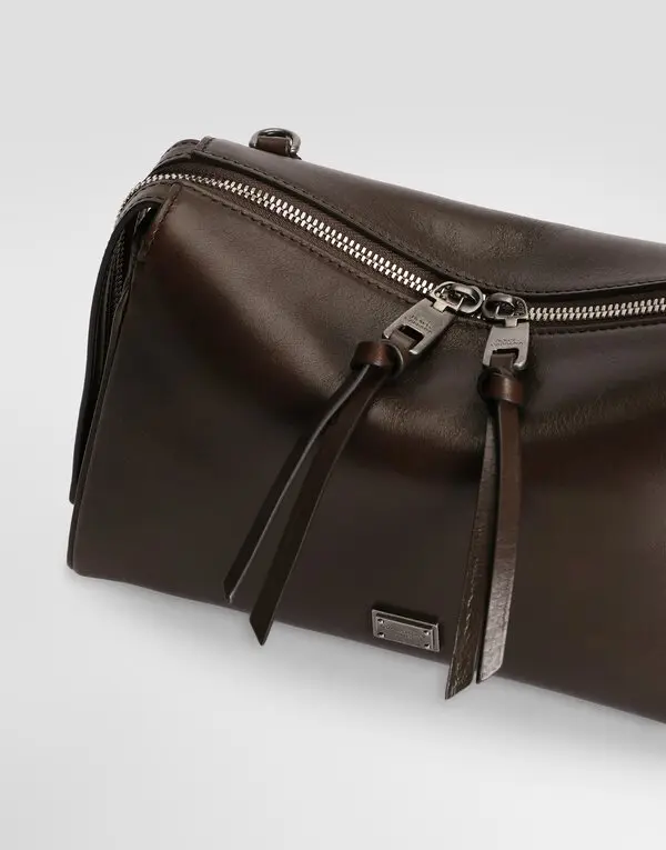 Dolce & Gabbana Vittoria Tempesta Calfskin Bag - Brown