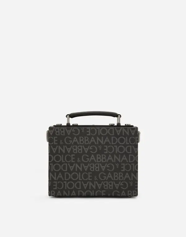 Dolce & Gabbana Coated Jacquard Box Bag Crossbody Bags Multi-colored Fabric - Multicolor