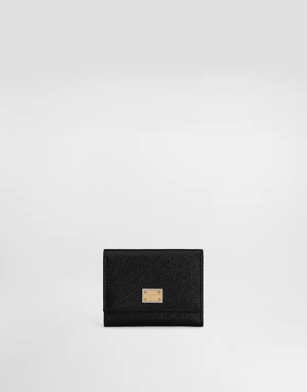 Dolce & Gabbana Dauphine Calfskin Wallet Wallets And Small Leather Goods Leather - Black