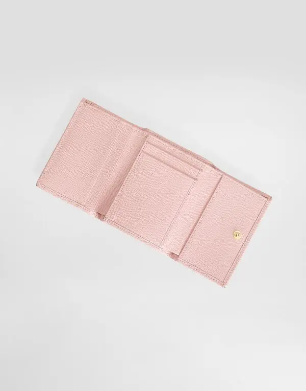 Dolce & Gabbana Dauphine Calfskin Wallet Wallets And Small Leather Goods Leather - Pink