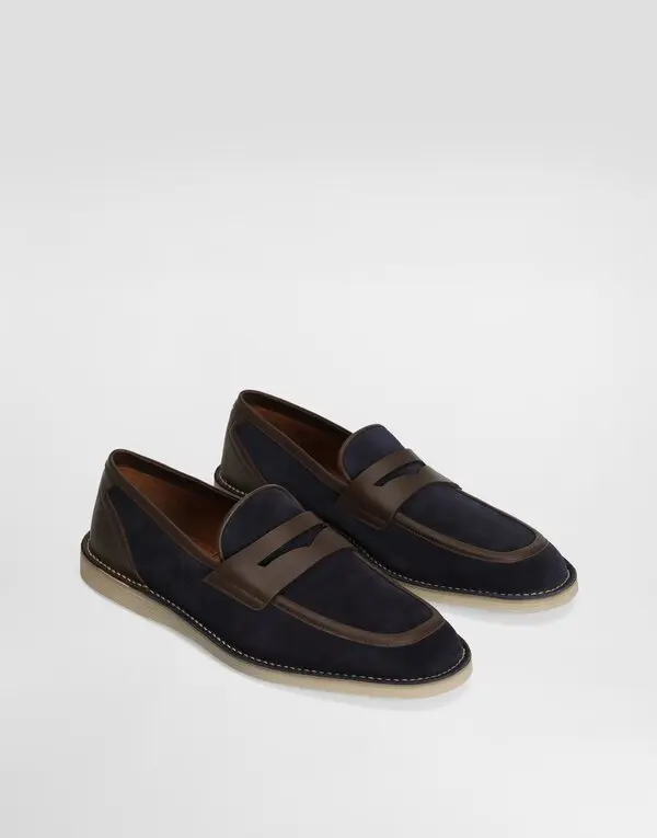 Dolce & Gabbana Split Calfskin Slipper Drivers - Multicolor