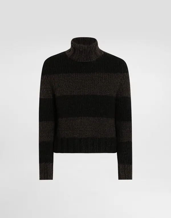 Dolce & Gabbana Wool Blend Turtleneck Sweaters And Cardigans