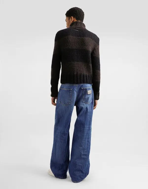 Dolce & Gabbana Wool Blend Turtleneck Sweaters And Cardigans