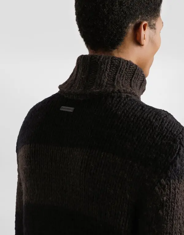 Dolce & Gabbana Wool Blend Turtleneck Sweaters And Cardigans