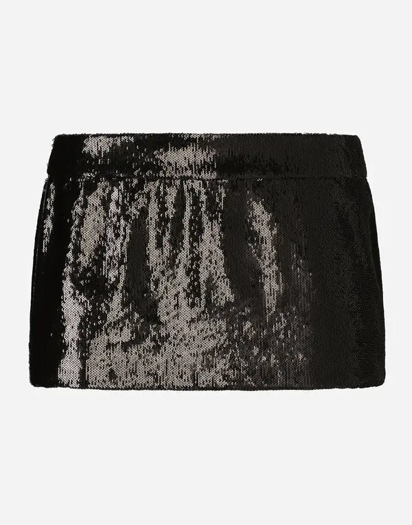 Dolce & Gabbana Miniskirt With Micro-sequin Embellisht Skirts Sequins