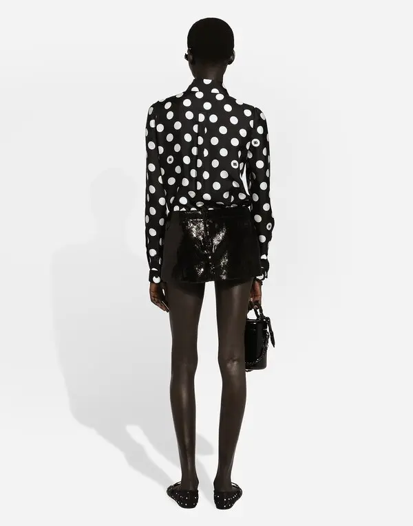 Dolce & Gabbana Miniskirt With Micro-sequin Embellisht Skirts Sequins
