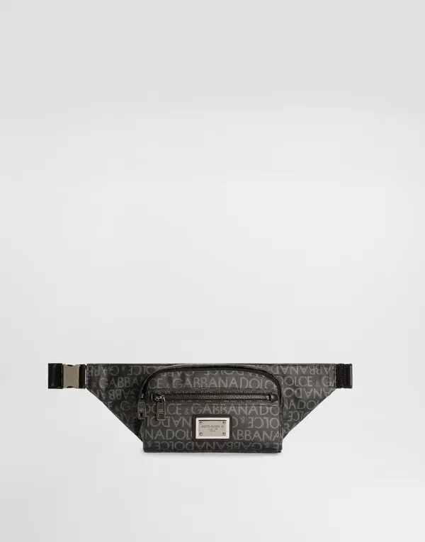 Dolce & Gabbana Small Coated Jacquard Belt Bag Backpacks And Fanny Packs Multi-colored Fabric - Multicolor