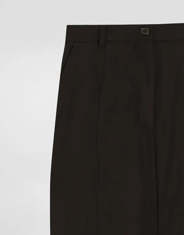Dolce & Gabbana Wool Gabardine Trousers Pants And Shorts