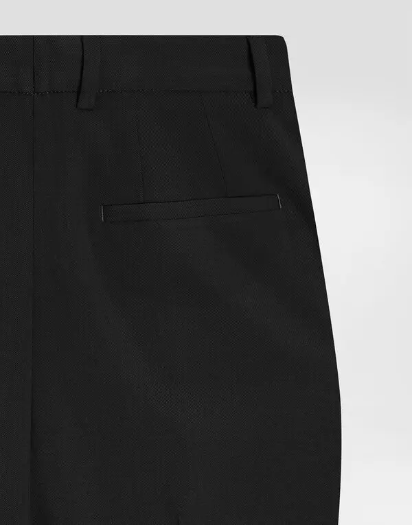 Dolce & Gabbana Wool Gabardine Trousers Pants And Shorts