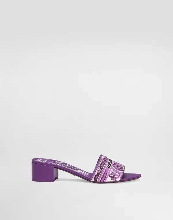 Dolce & Gabbana Ciabatta Flat Slides And Mules - Multicolor