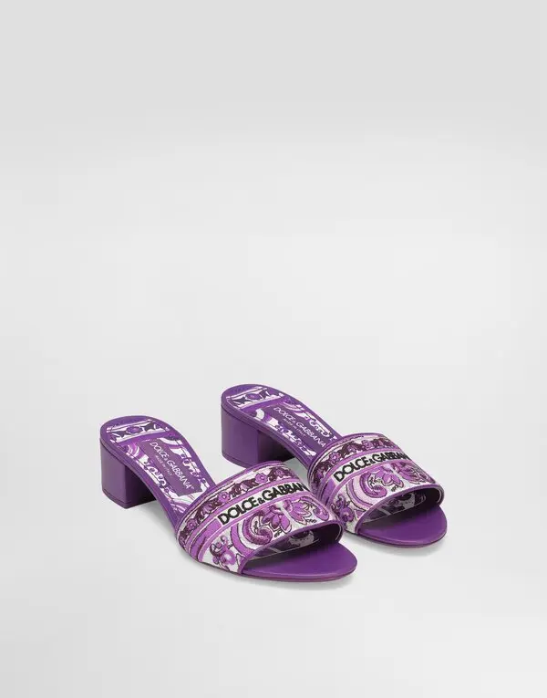 Dolce & Gabbana Ciabatta Flat Slides And Mules - Multicolor