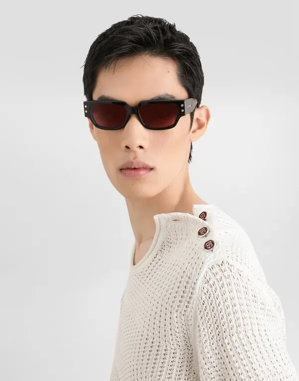 Dolce & Gabbana Girocollo Con Botton Sweaters And Cardigans