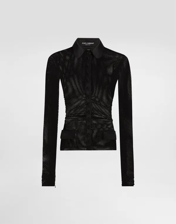 Dolce & Gabbana Mesh Shirt Jacket Blazers