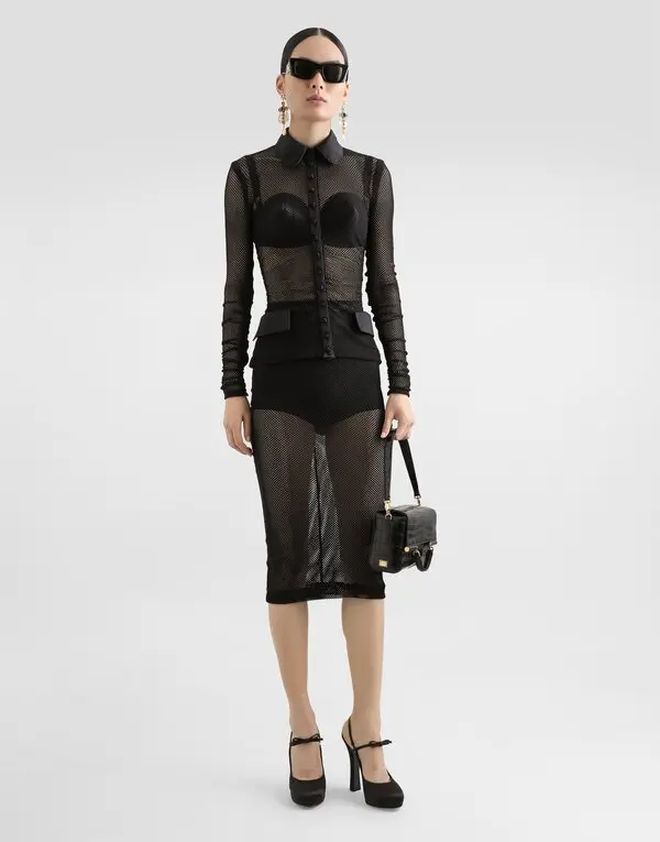 Dolce & Gabbana Mesh Shirt Jacket Blazers