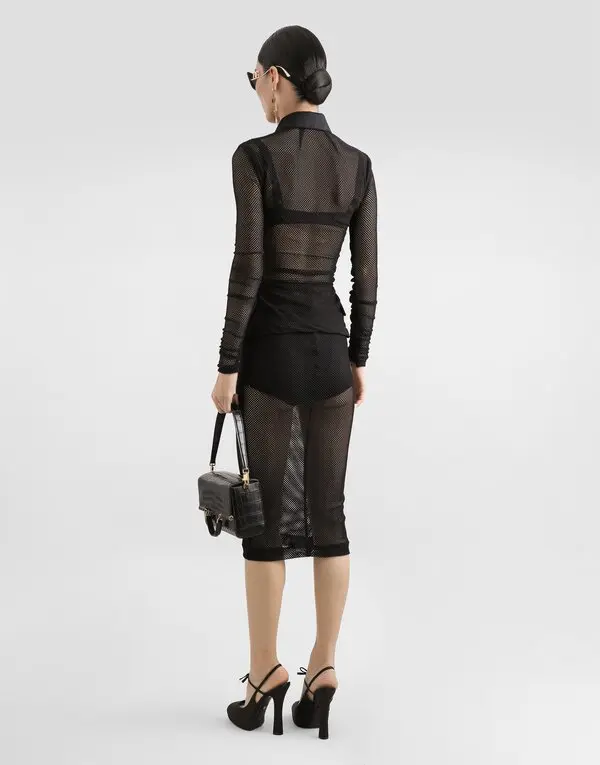 Dolce & Gabbana Mesh Shirt Jacket Blazers