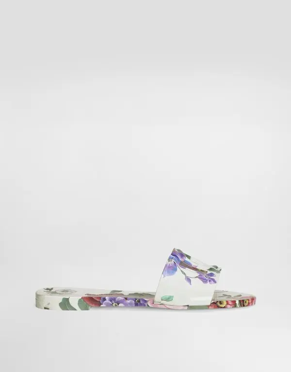Dolce & Gabbana Rubber Beachwear Sliders Slides And Mules