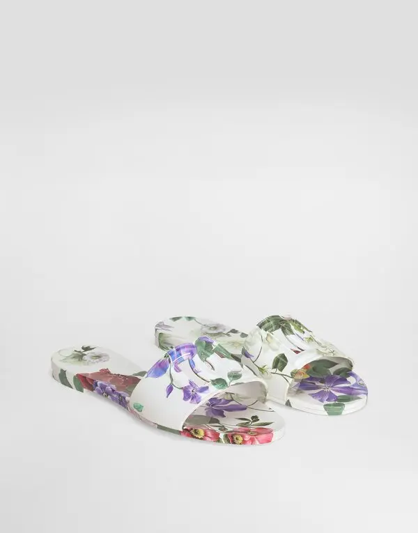 Dolce & Gabbana Rubber Beachwear Sliders Slides And Mules