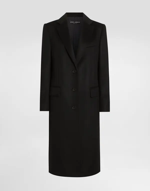 Dolce & Gabbana Single-breasted Coat In Bonded Cloth Coats And Jackets