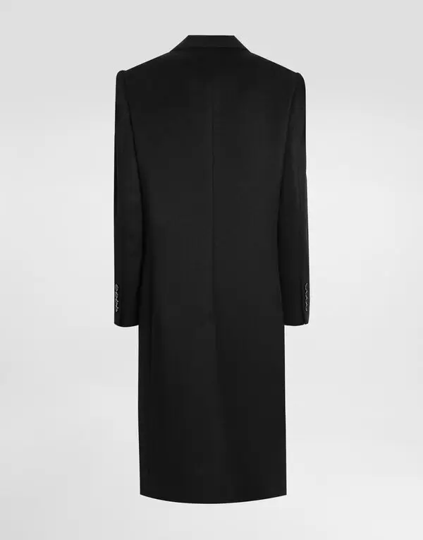 Dolce & Gabbana Single-breasted Coat In Bonded Cloth Coats And Jackets