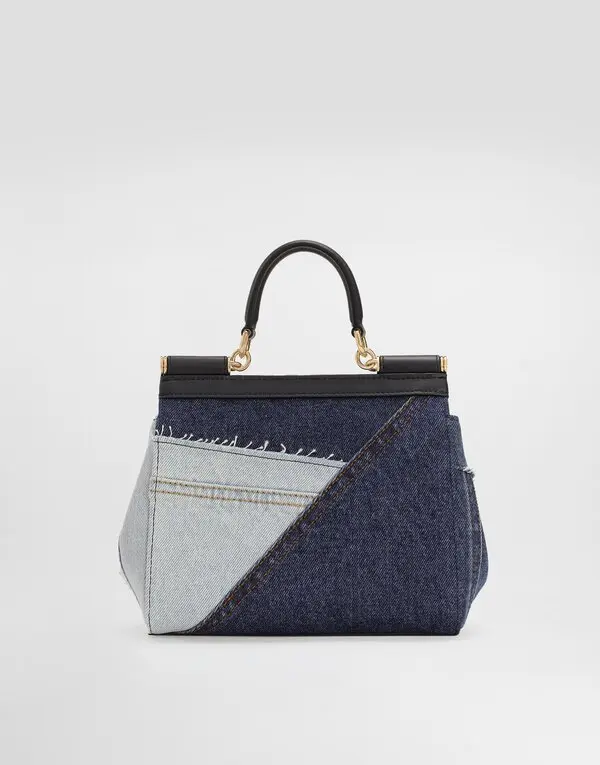 Dolce & Gabbana Small Sicily Bag In Patchwork And Calfskin Handbags