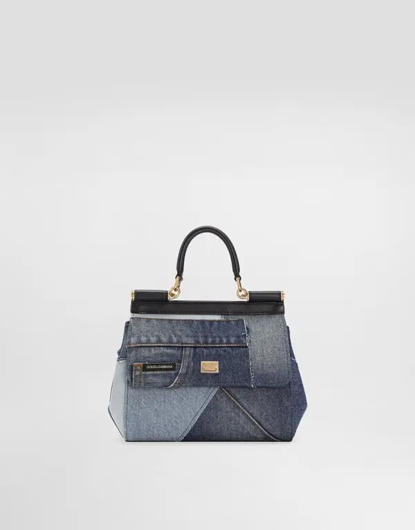 Dolce & Gabbana Patchwork And Calfskin Small Sicily Bag