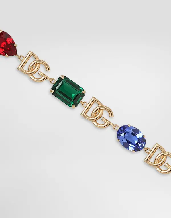 Dolce & Gabbana Dg Logo Embellished Link Bracelet