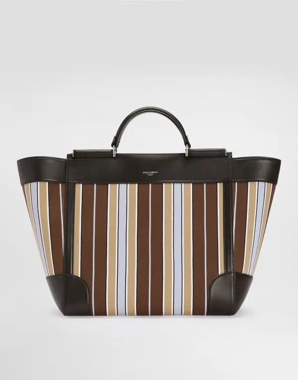 Dolce & Gabbana Sicily Jacquard Fabric Handbag Shoppers