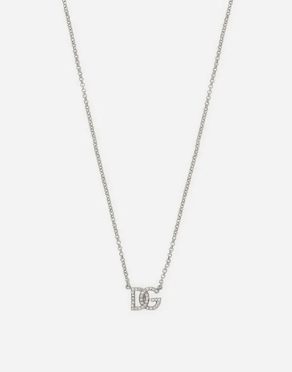 Dolce & Gabbana Fine Link Necklace With Dg Logo